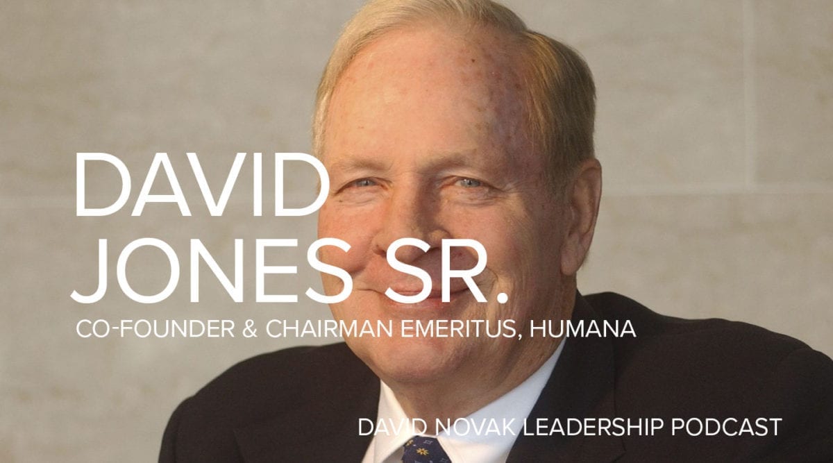 David Jones Sr., Co-founder & Chairman Emeritus of Humana | David Novak ...
